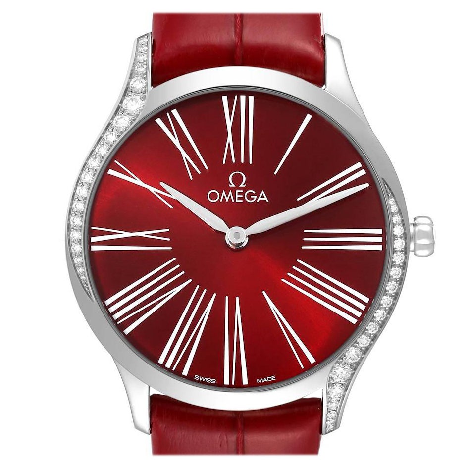 Omega DeVille Tresor Diamond Silver Dial Ladies Watch 428.58.36.60.02 ...