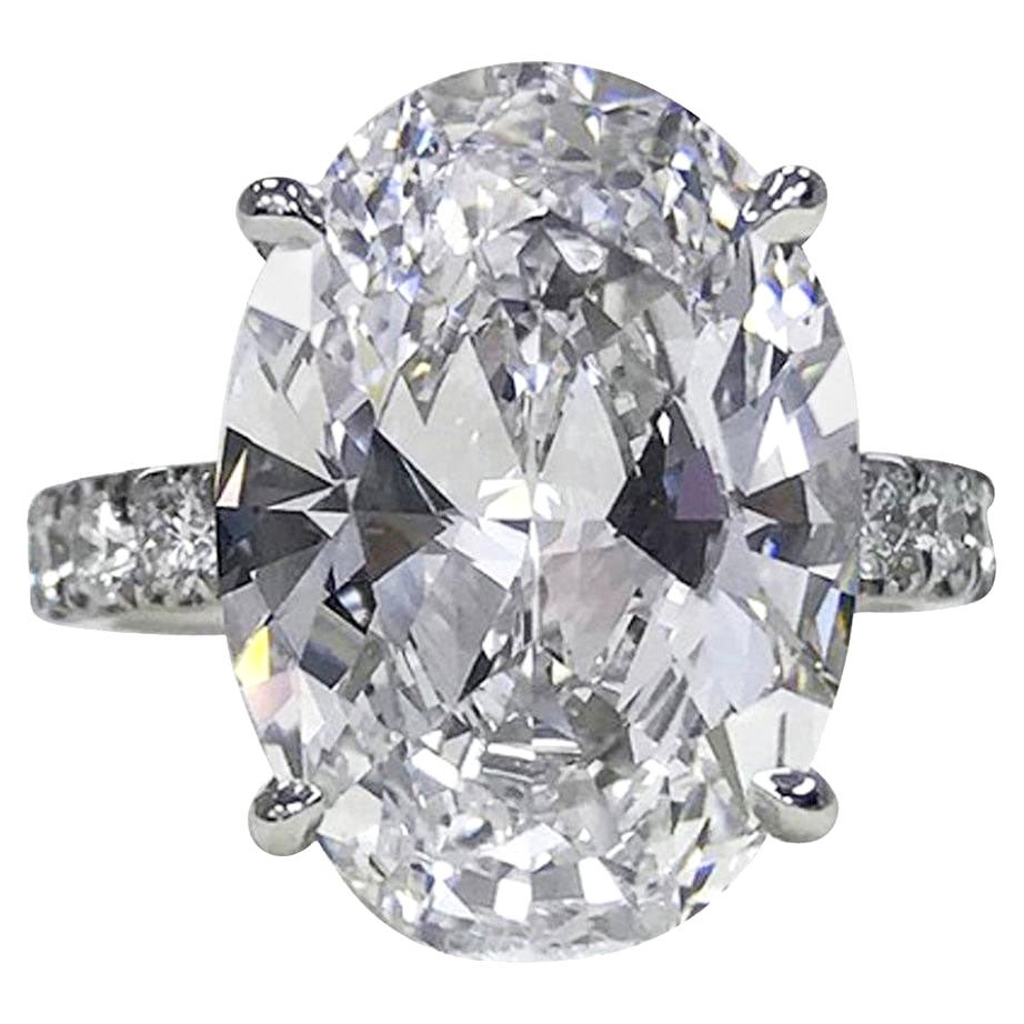 GIA Certified 5 Carat Radiant Cut Diamond Ideal Cut Platinum Ring For ...