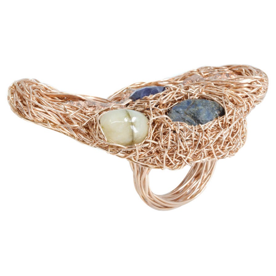 Raw Korund, Jade and more in 14 Karat Rose Gold F organic style ...