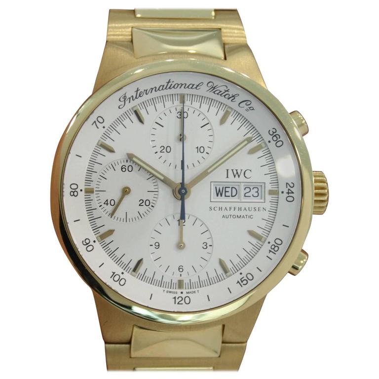 IWC Yellow Gold GST Chronograph Automatic Wristwatch Ref. 9277 at ...