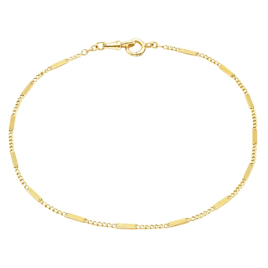 Chain with 2 Decorations Yellow Gold 18 Karat For Sale at 1stDibs
