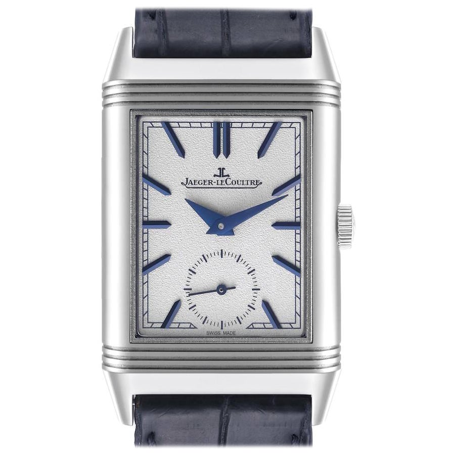 Jaeger LeCoultre Reverso Gran Sport Duo Face Steel Diamond Ladies Watch ...