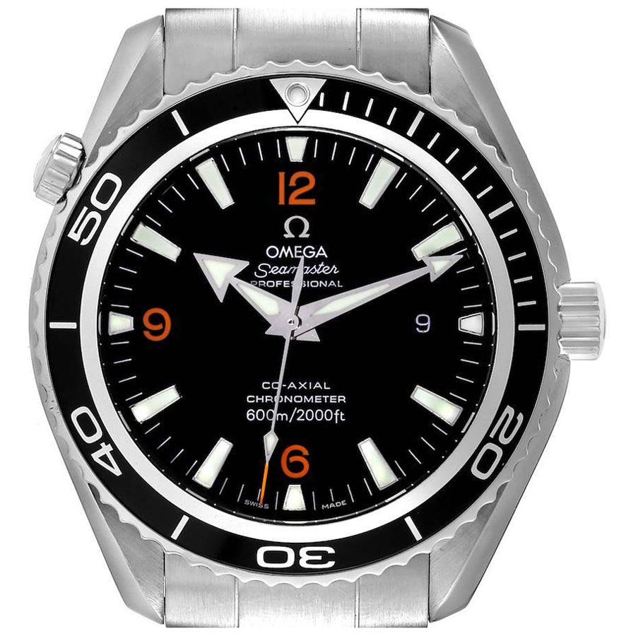 Omega Seamaster Planet Ocean XL Chrono Mens Watch 2218.50.00 Box Card ...