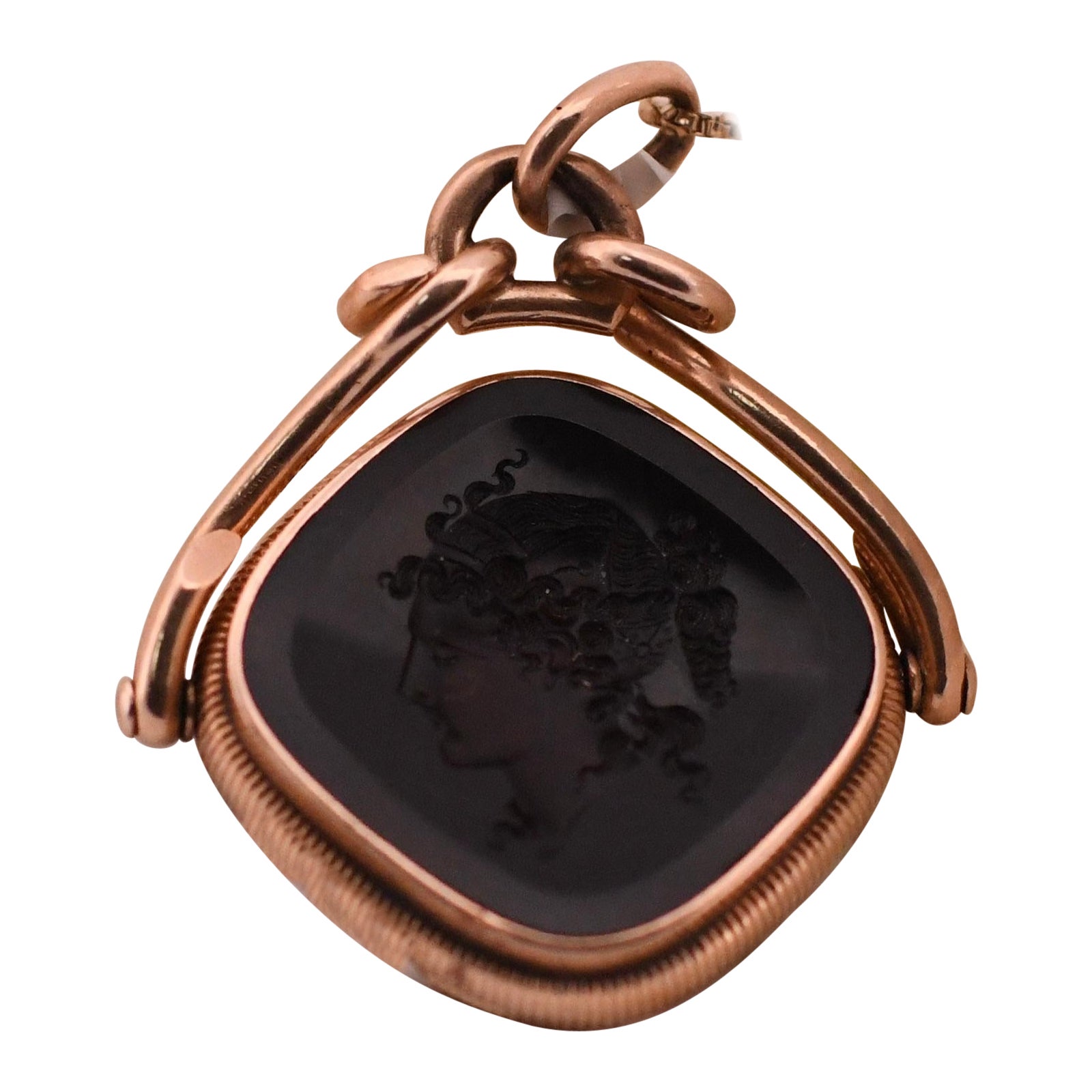 Circa 1800's 14K Gold Victorian Intaglio Locket N-623RPT-N For Sale at ...