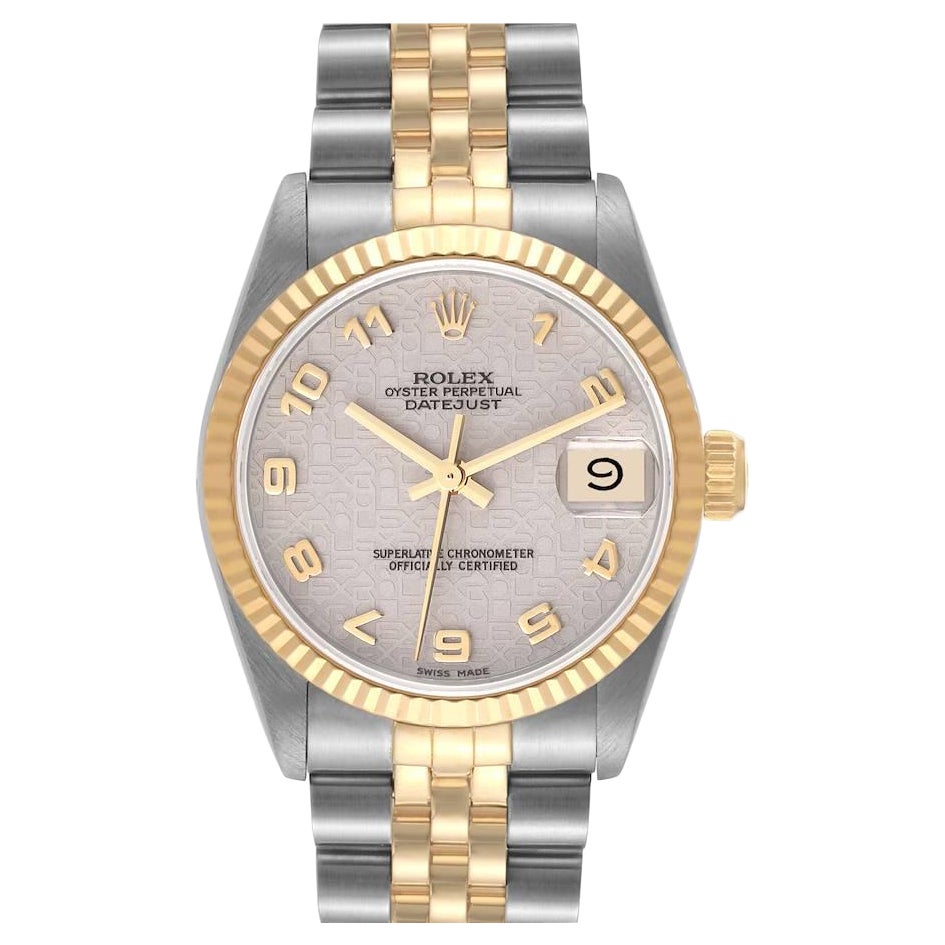 Rolex Datejust Midsize 31mm Steel Yellow Gold White Dial Ladies Watch 68273 For Sale at 1stDibs ...