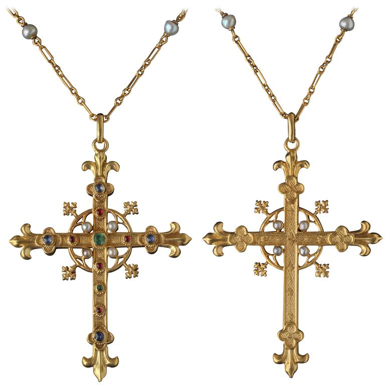 An Exquisite Reversible Latin Cross at 1stDibs