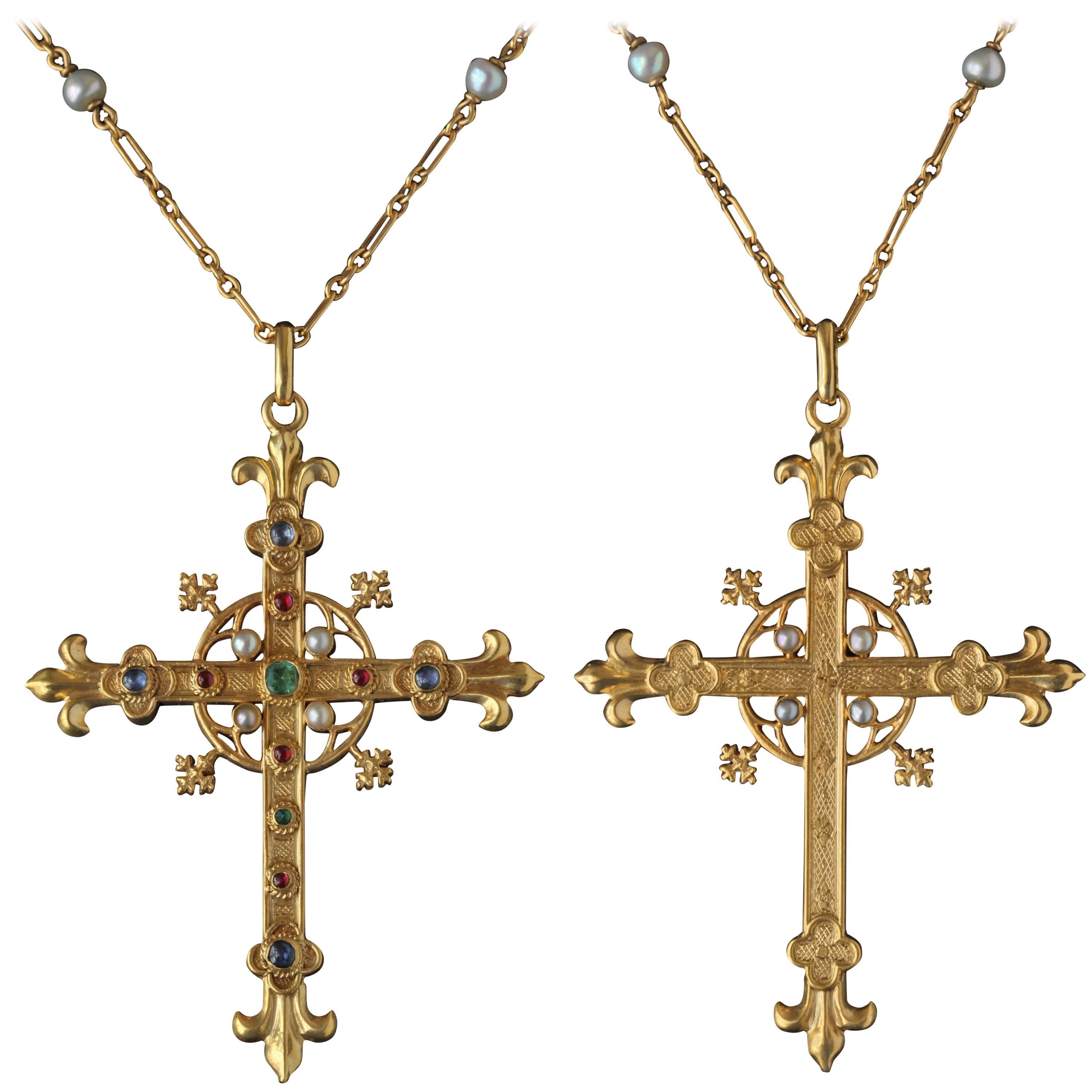 An Exquisite Reversible Latin Cross at 1stDibs