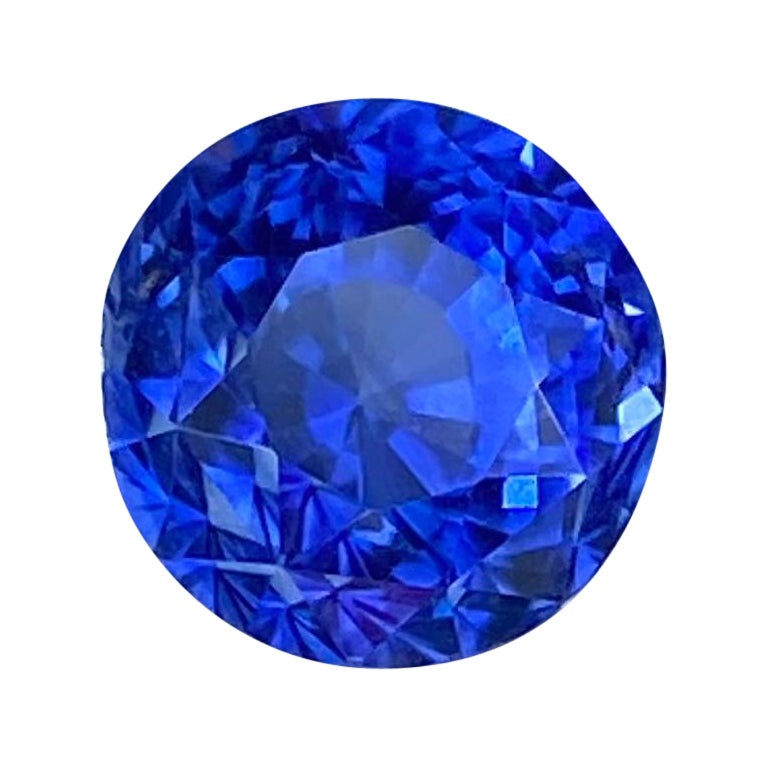 Vivid Cornflower Blue Sapphire 3.03ct Cushion GIA Certified For Sale at ...
