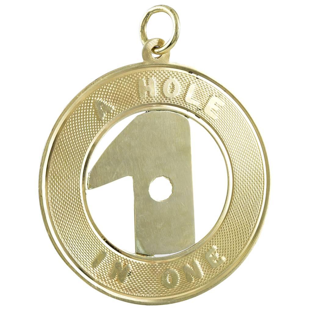 A Hole in One Gold Charm at 1stDibs | hole in one jewelry