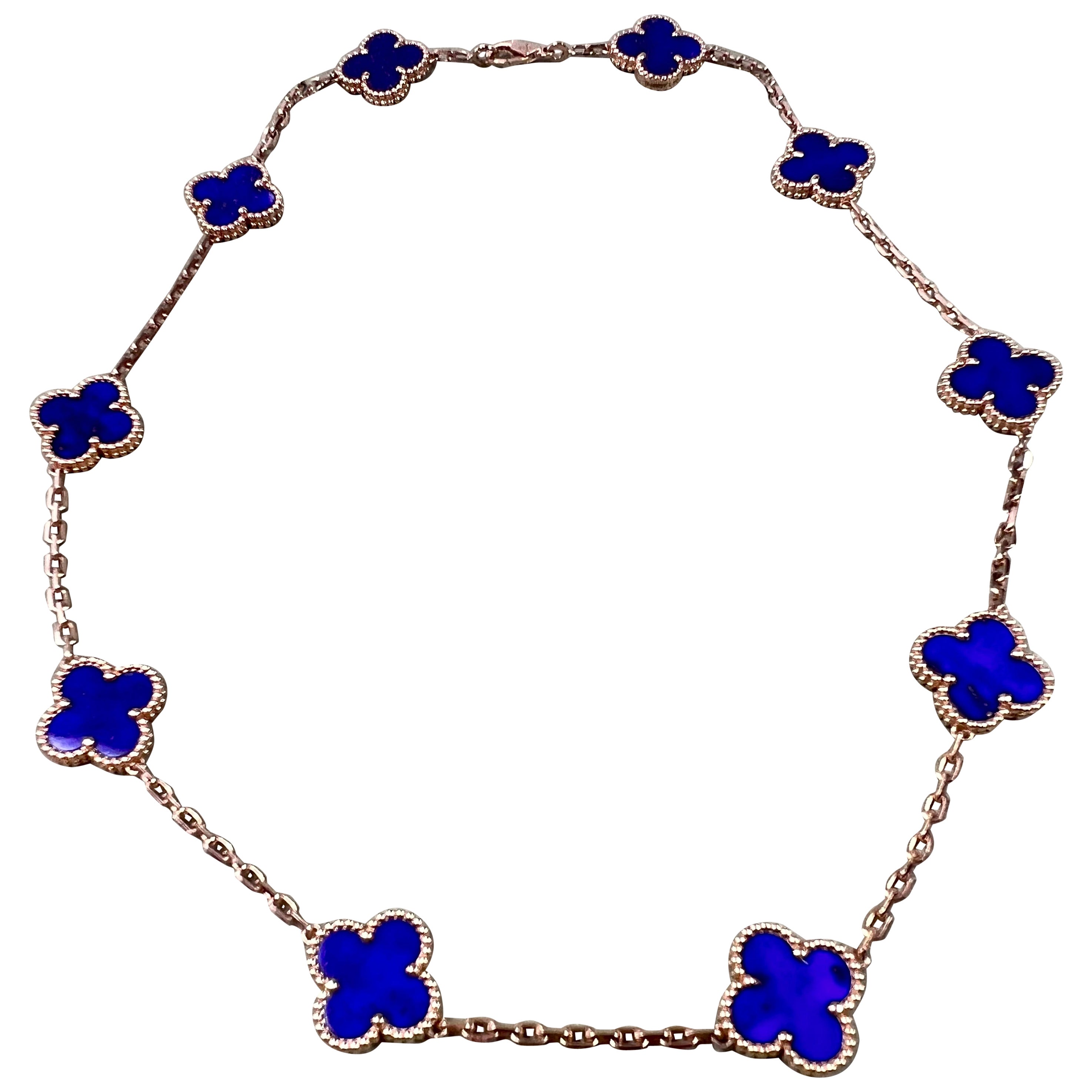 Vintage Van Cleef and Arpels Alhambra Clove Brown Stone Gold VCA ...