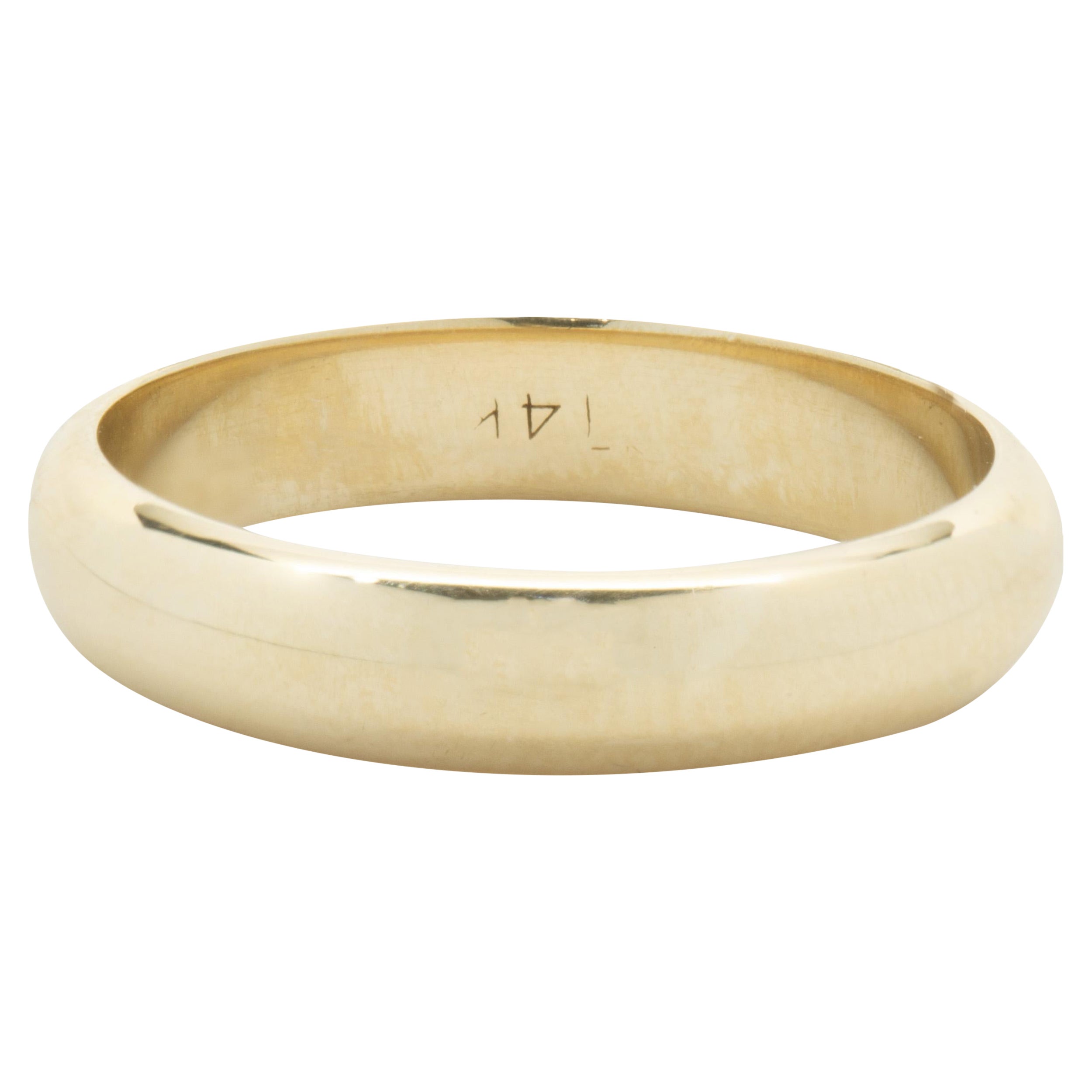 14 Karat Rose Gold 4MM Band For Sale at 1stDibs