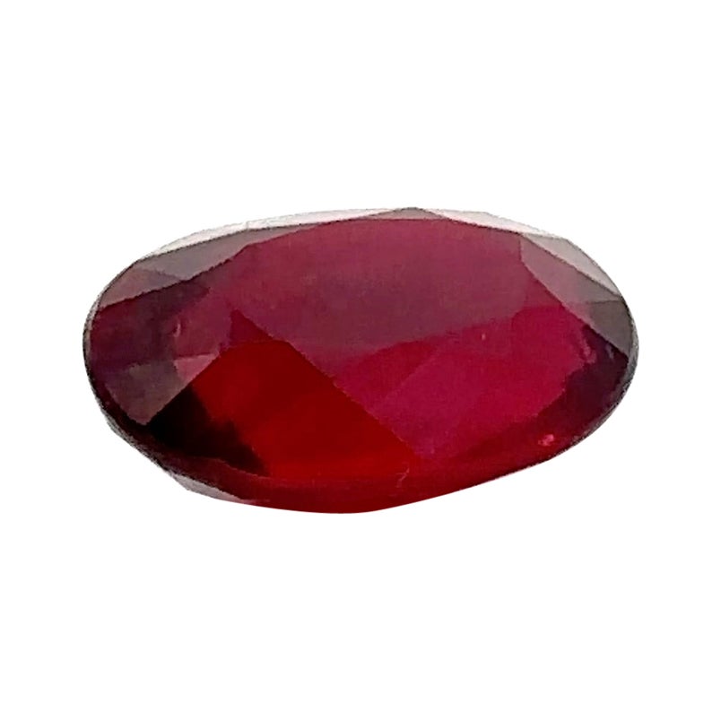 GRS Certified 4.15 Carat Ruby ( Oval Shape) For Sale at 1stDibs