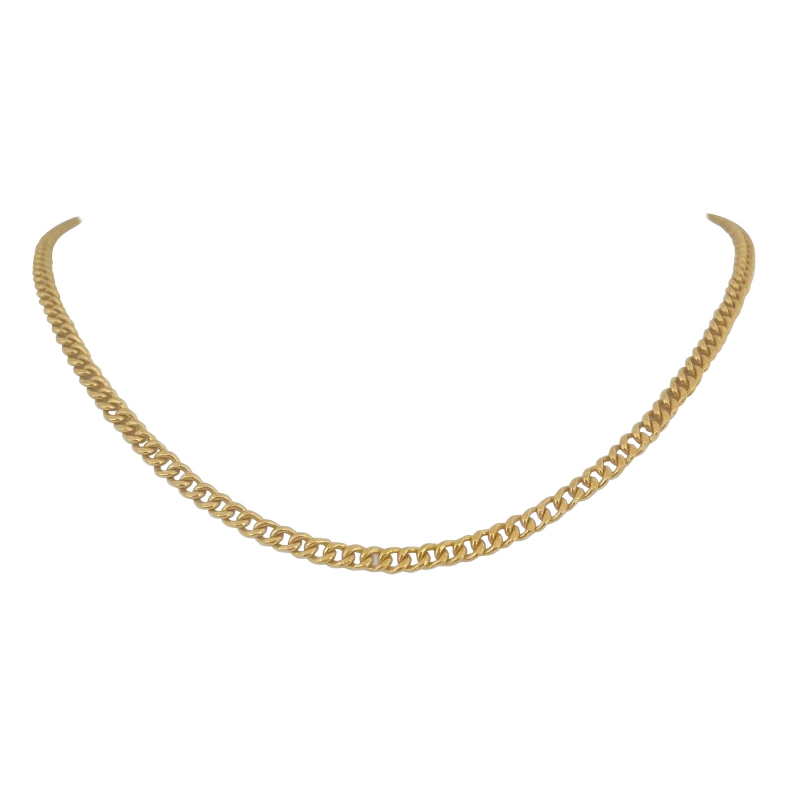 Pure 24K Gold Baht Link Necklace at 1stDibs | baht link chain, gold ...