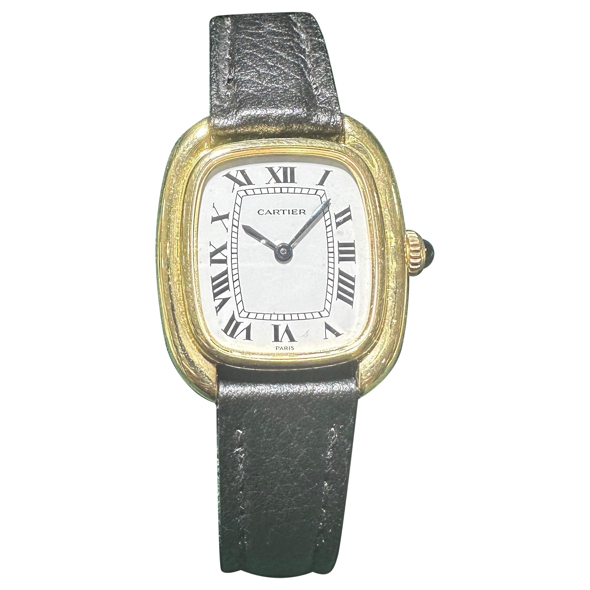 Cartier Square PM Paris Dial For Sale at 1stDibs