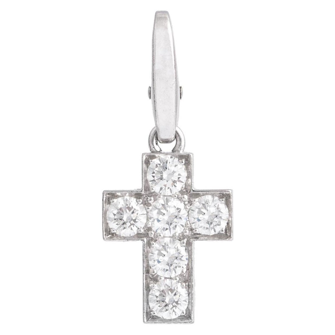 Cartier Trinity Cross 18K Gold Charm Pendant at 1stDibs