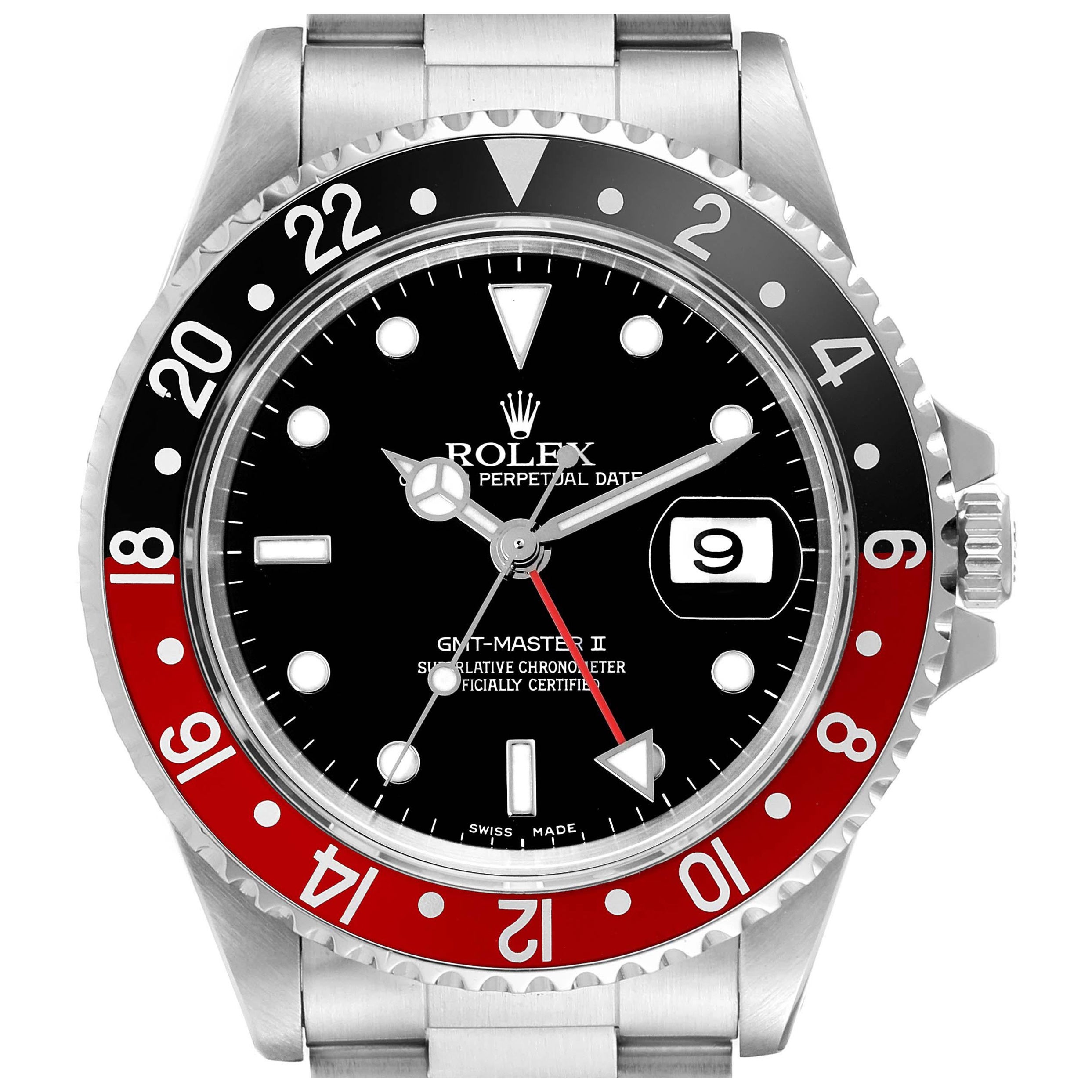 Rolex GMT Master II Blue Red Pepsi Error Dial Mens Watch 16710 Box ...