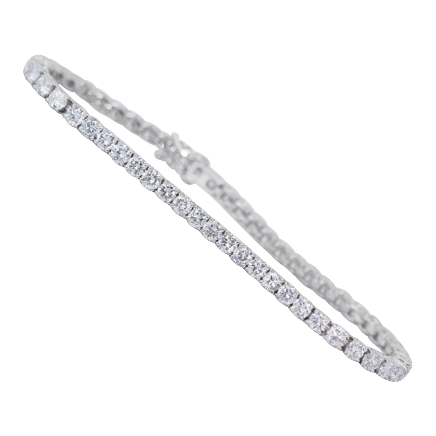 Beautiful Dazzling 7.23total carat Natural Diamond Bracelet For Sale at ...