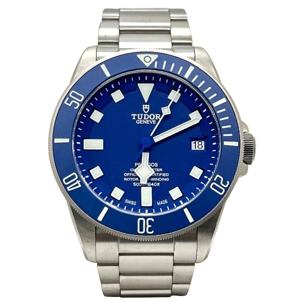 Tudor Pelagos Titanium 25600TB Blue Dial Box Paper For Sale at 1stDibs