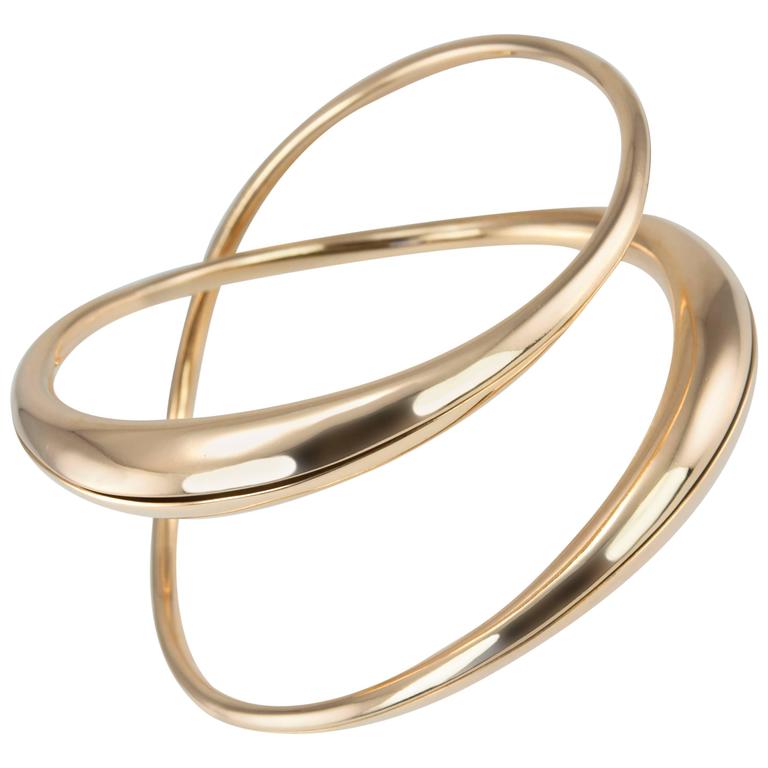 Michael Good Gold Double Loop Anticalstic Raising Bracelet For Sale at ...