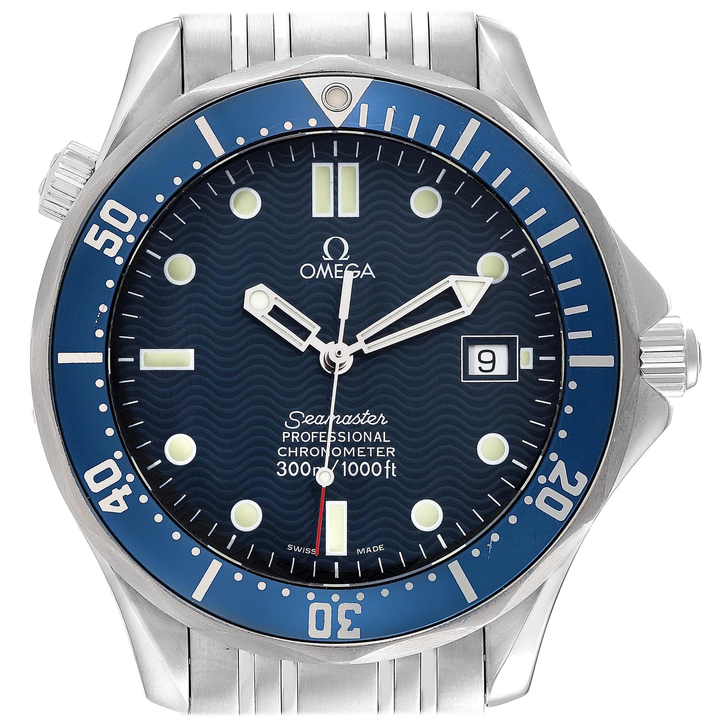 Omega Seamaster 120 Steel Blue Dial Mens Quartz Watch 2511.80.00 at ...