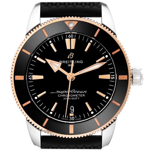 Breitling Aeromarine SuperOcean II Steel Rose Gold Watch C13341 Box ...