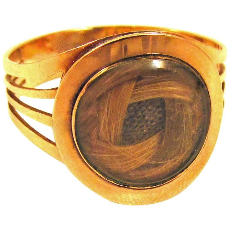 Antique Gold Memorial Ring at 1stDibs