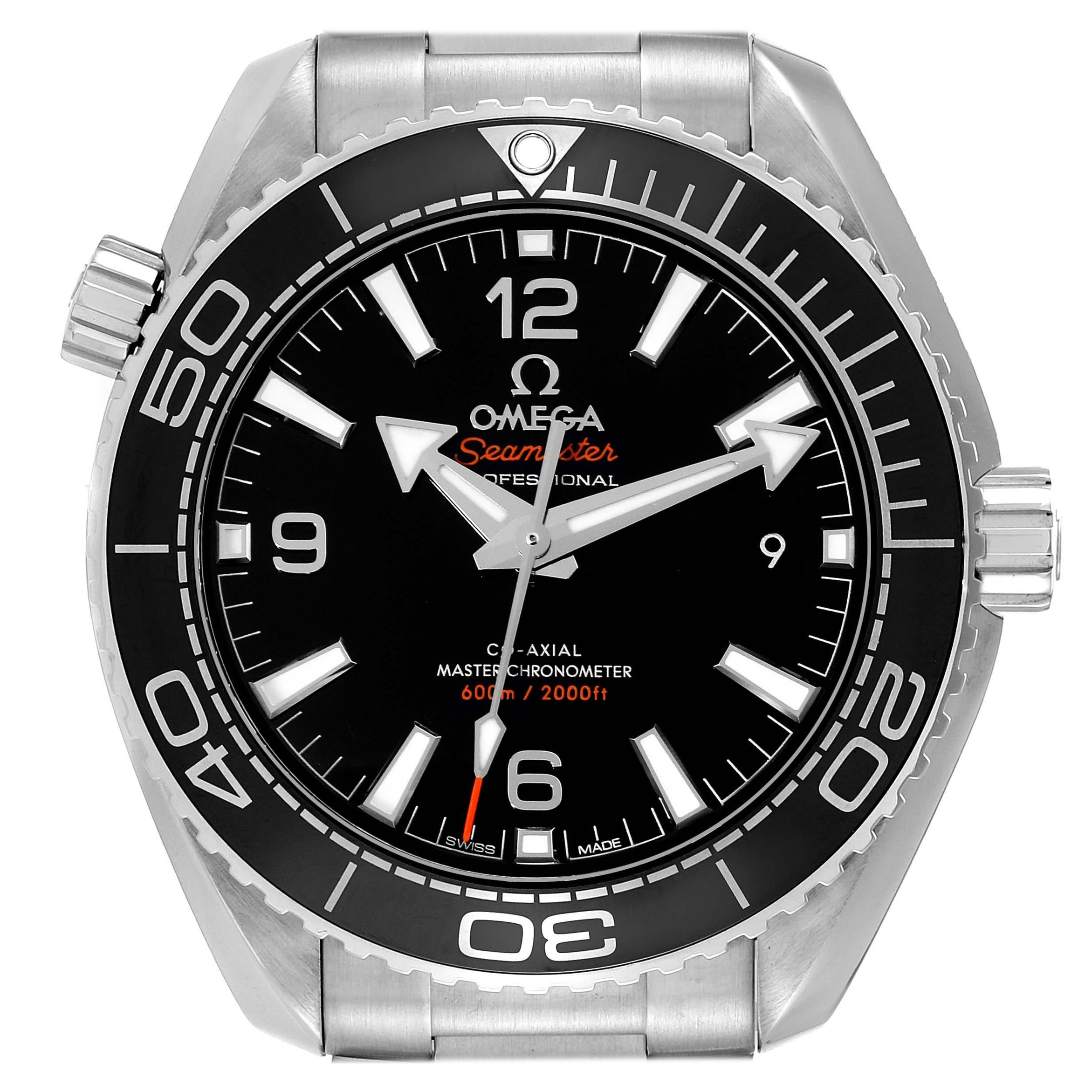 Omega Planet Ocean Black Dial Steel Mens Watch 215.30.40.20.01.001 Box ...