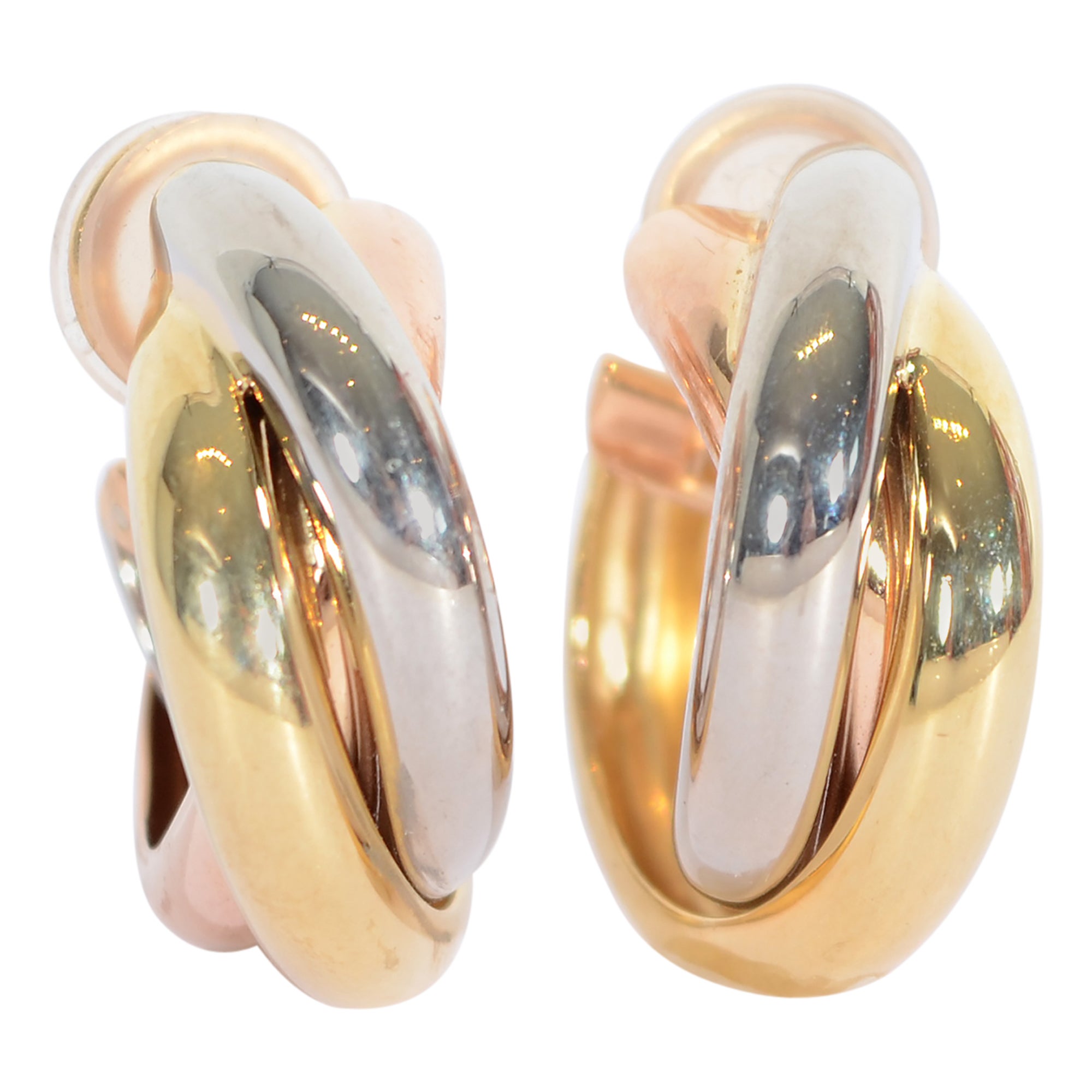 Classic Cartier Trinity Earrings at 1stDibs