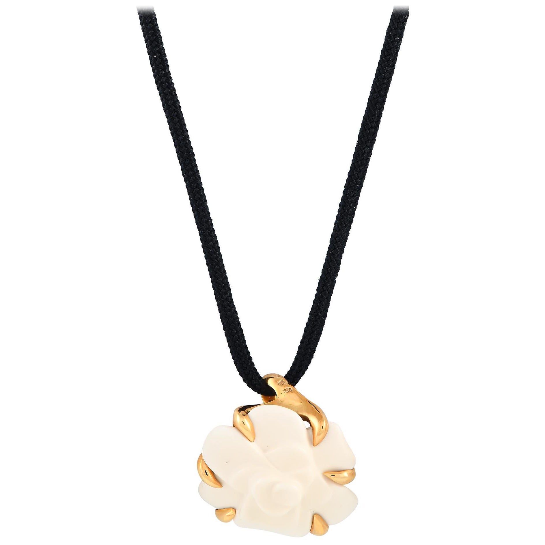 Fred of Paris 18K Yellow Gold Cord Necklace FP28-020124 For Sale at 1stDibs