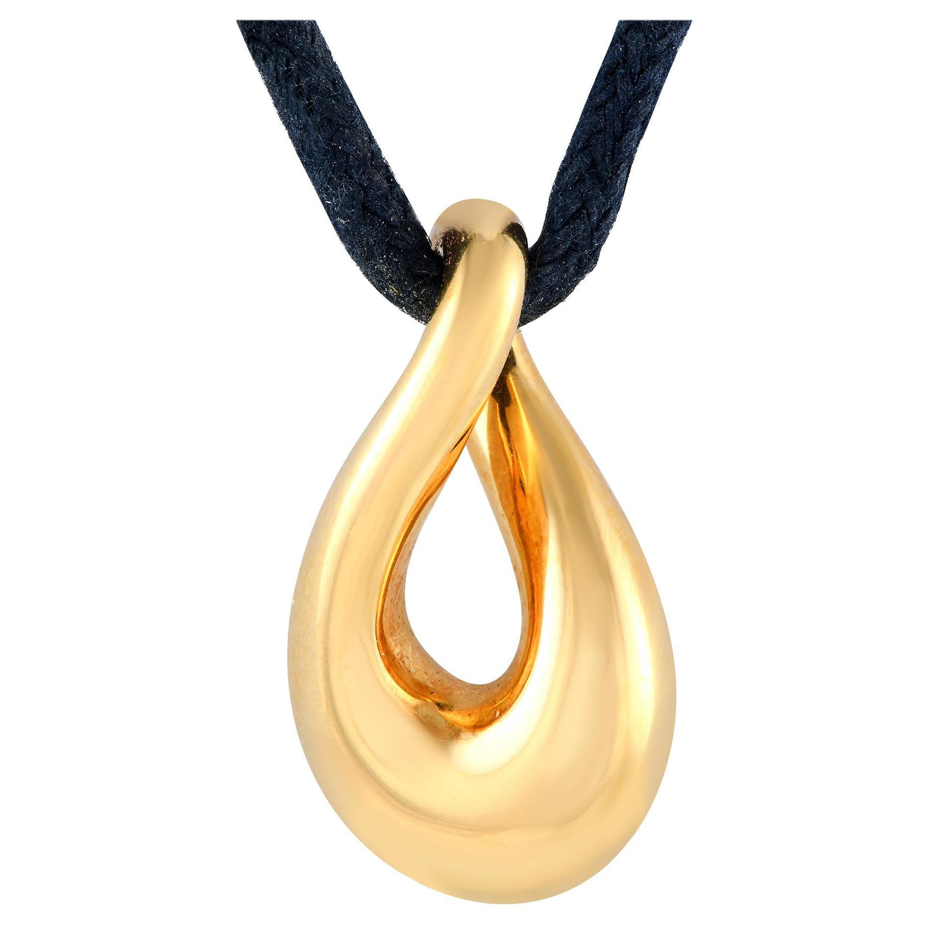 Fred of Paris 18K Yellow Gold Cord Necklace FP28-020124 For Sale at 1stDibs