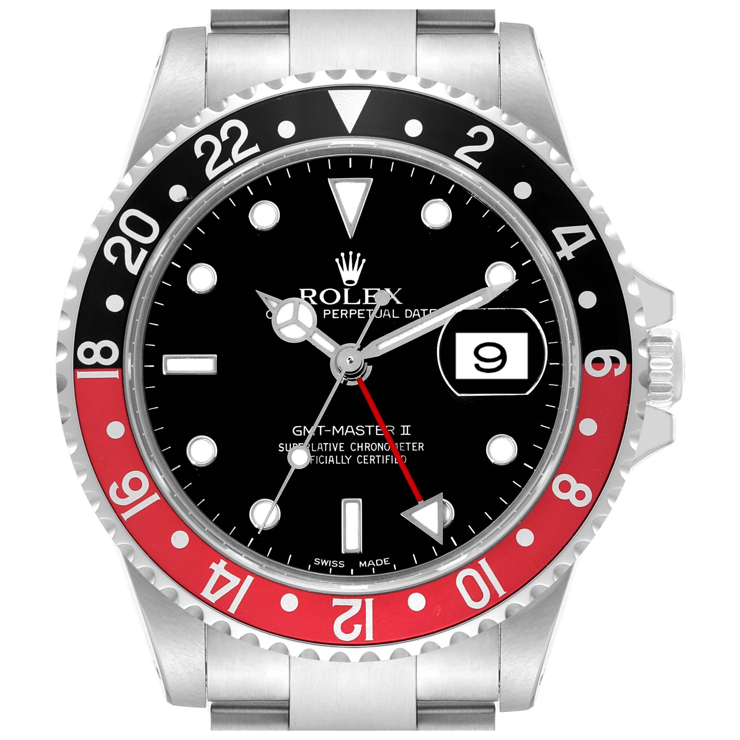 Rolex Gmt-Master II 'Coke' Red and Black Bezel Ref. 16710 Stainless ...