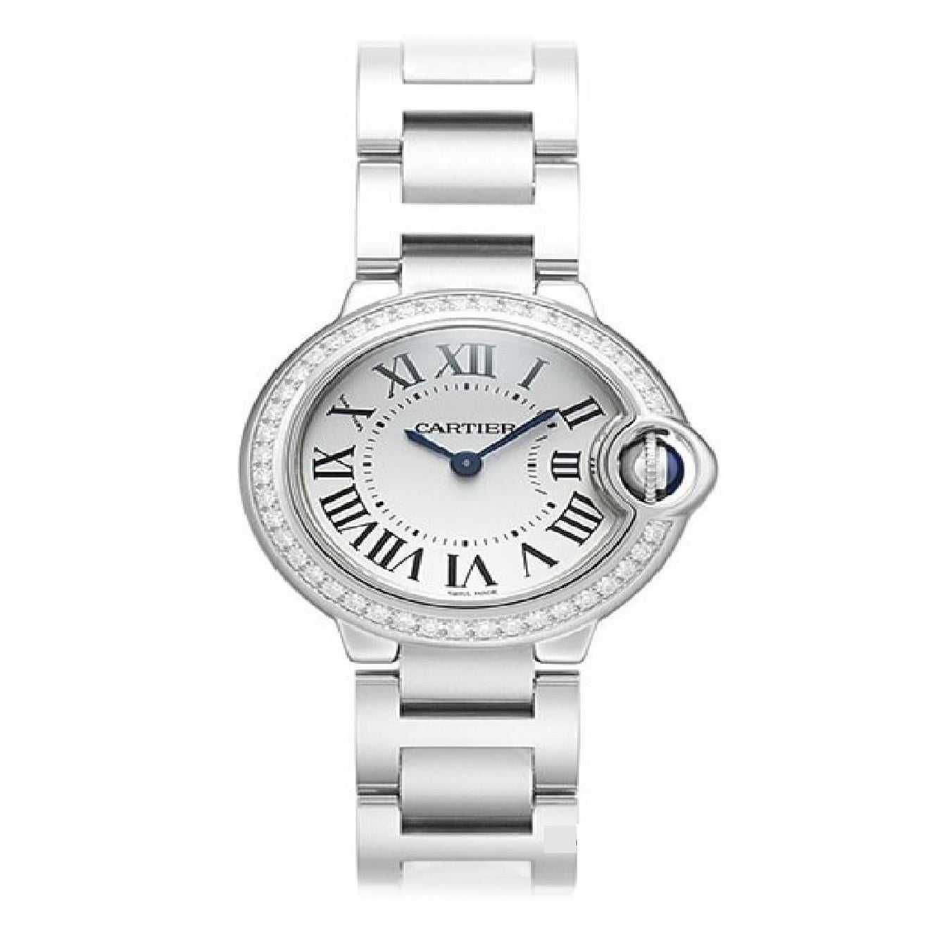Cartier Ballon Bleu 28mm W4BB0015 - Elegant Ladies' Watch with Diamond ...