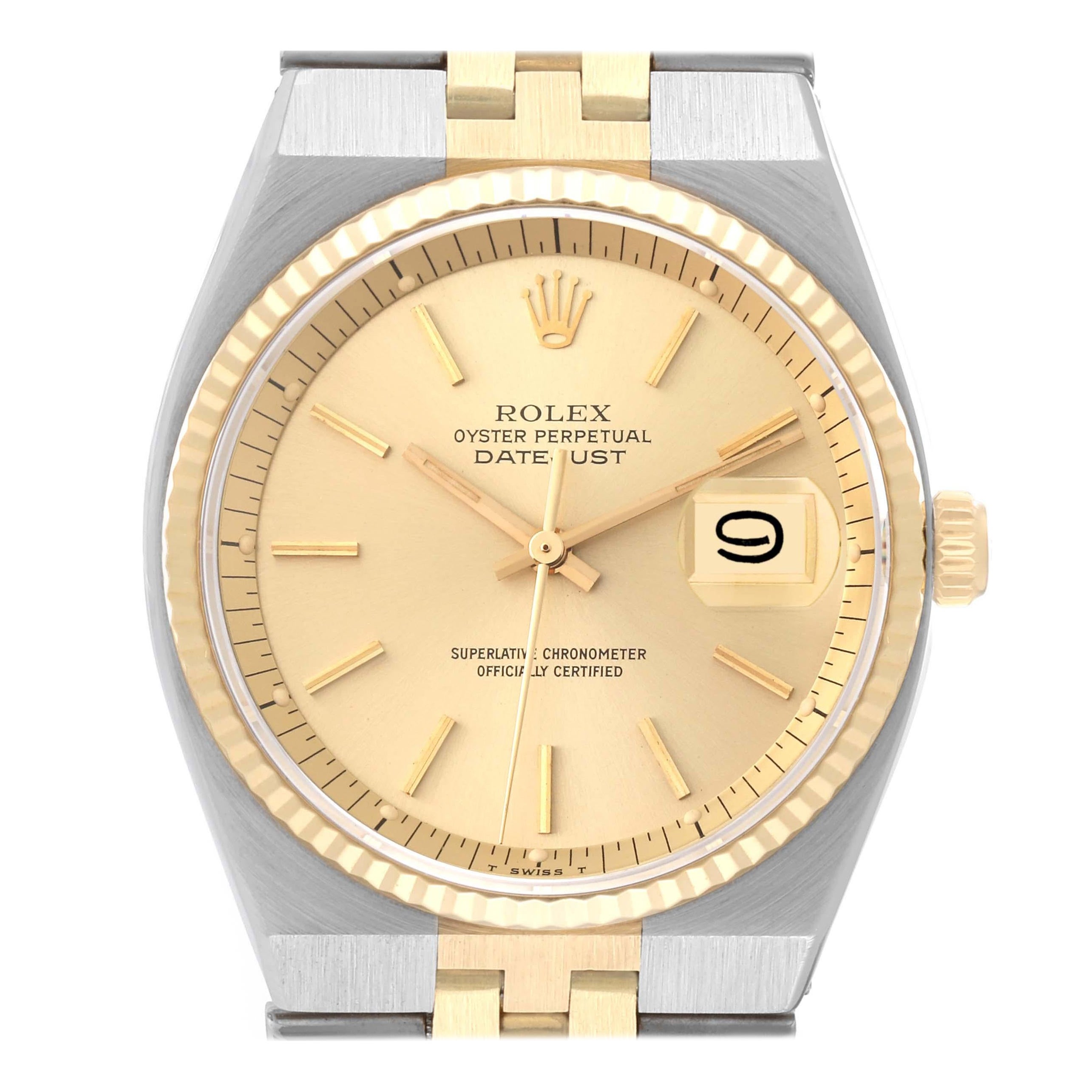 Rolex Datejust 36 Steel Yellow Gold Vintage Mens Watch 1630 For Sale at ...