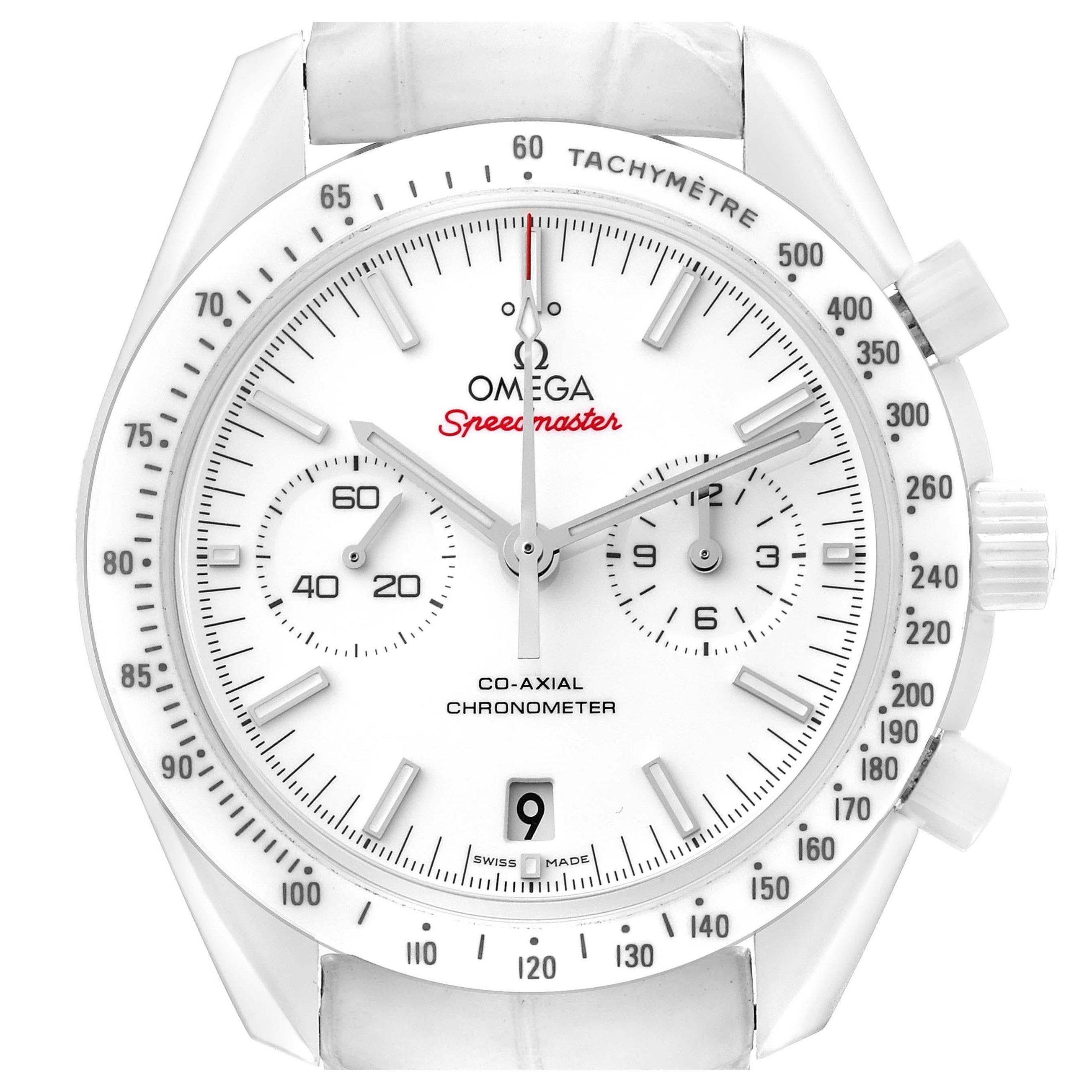 Omega Speedmaster White Side of the Moon Ceramic Mens Watch 311.93.44 ...