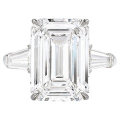 GIA Certified 4 Carat Asscher Cut Diamond Ring For Sale at 1stDibs ...