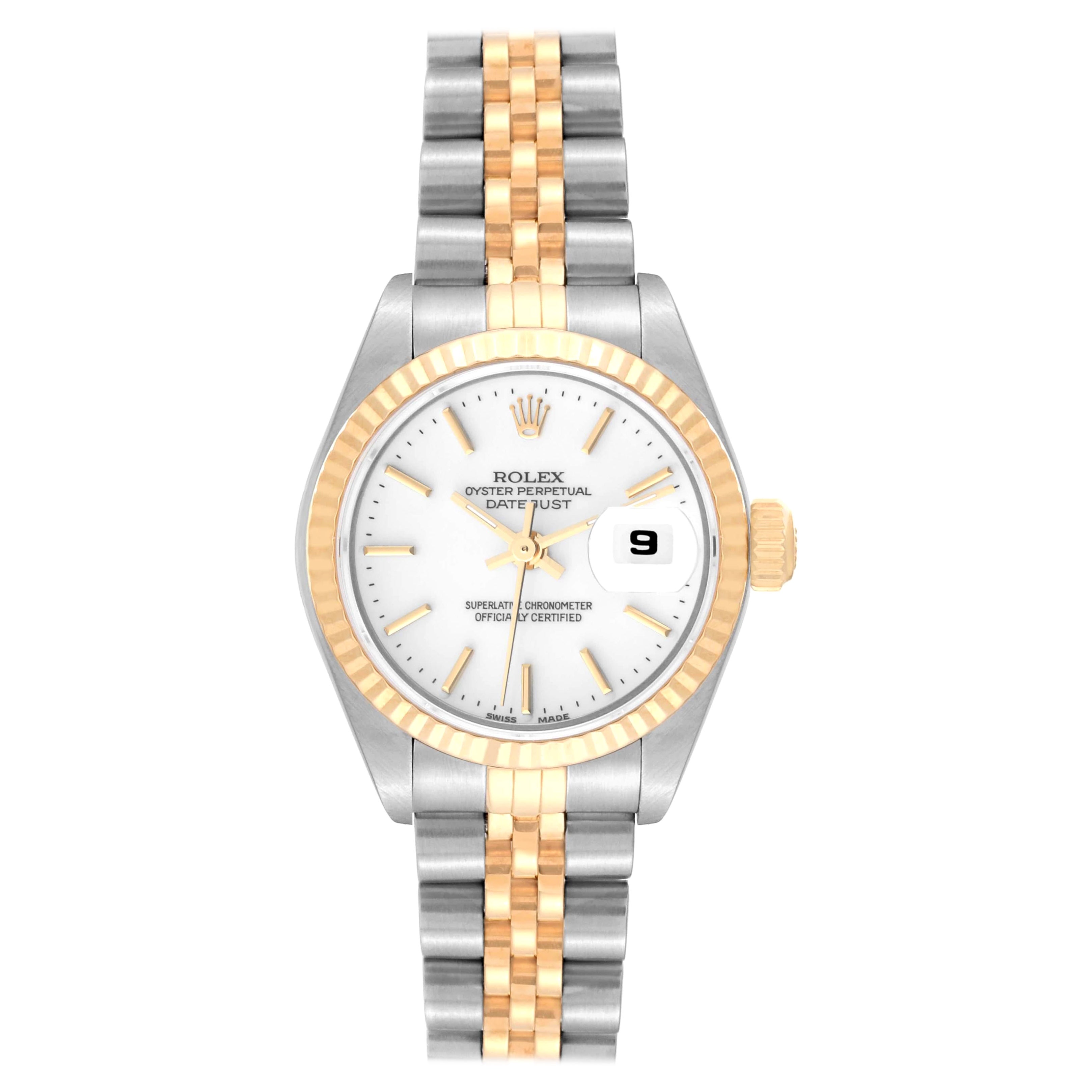 Rolex Datejust Steel Yellow Gold Diamond Dial Ladies Watch 79173 Box ...