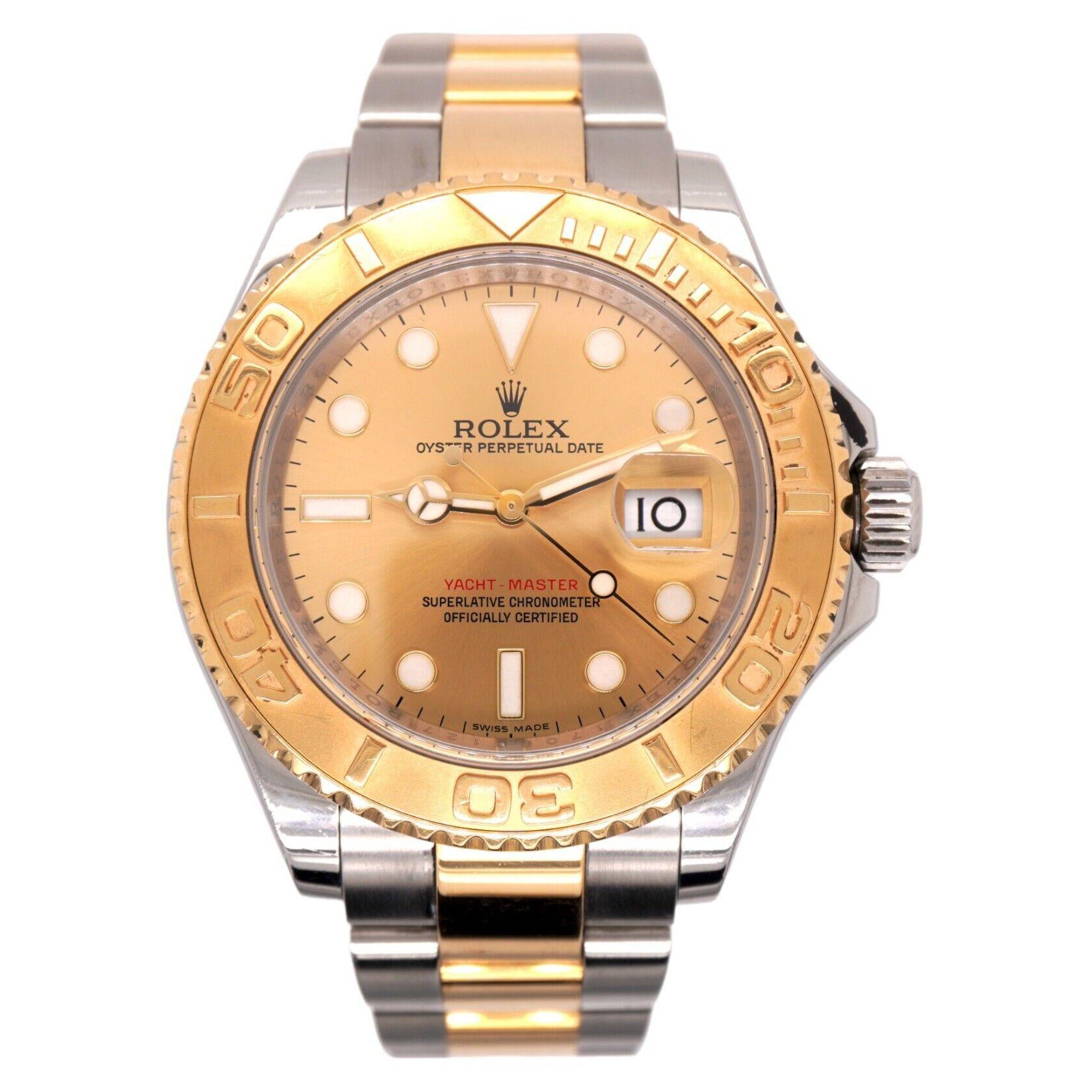 Rolex Yacht-Master 40mm Oyster Date 18k Yellow Gold and Steel Watch ...