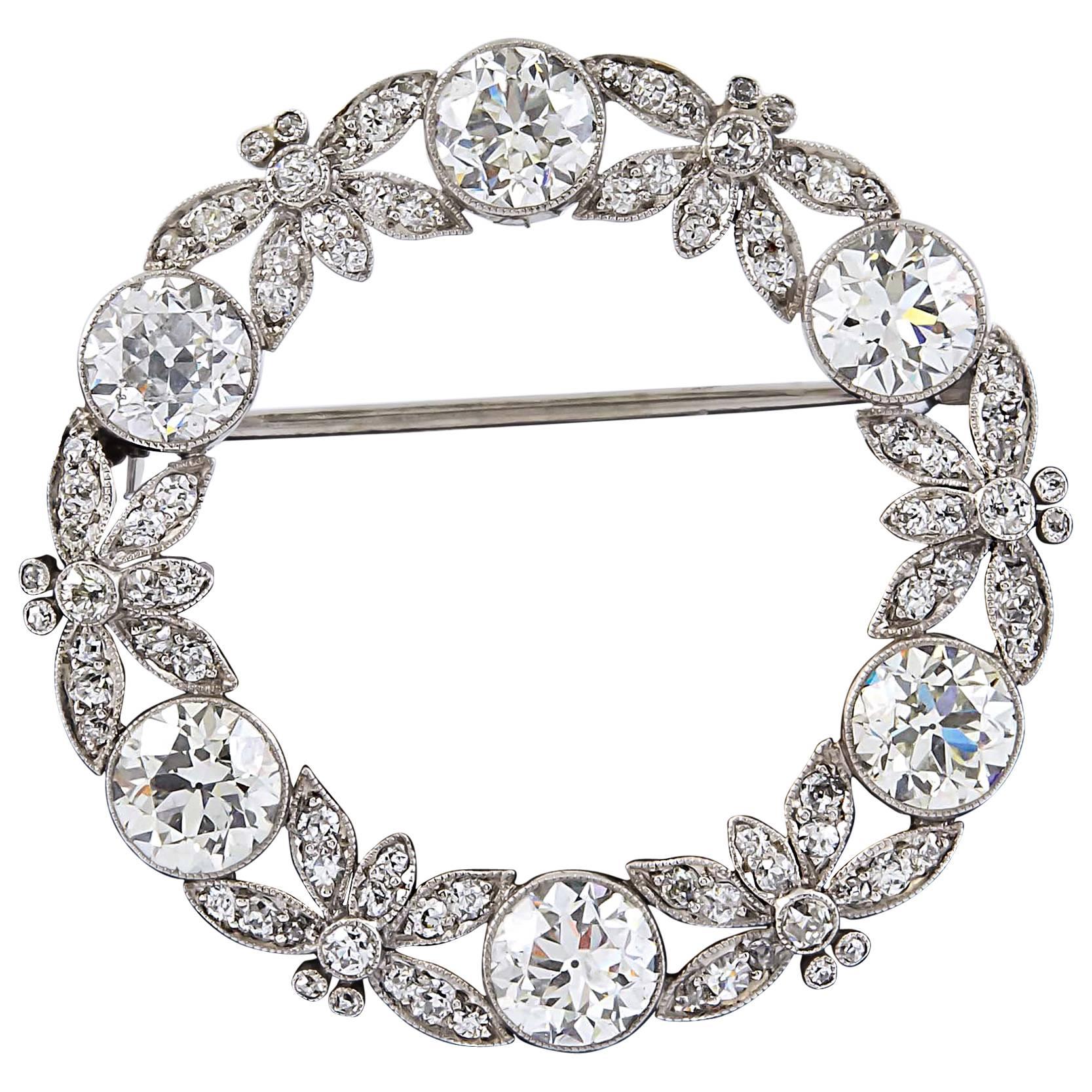 Tiffany and Co. Diamond Platinum Pin at 1stDibs
