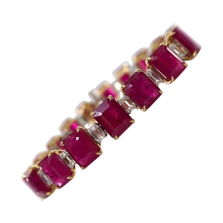 17.39 carat emerald EC bracelet For Sale at 1stDibs