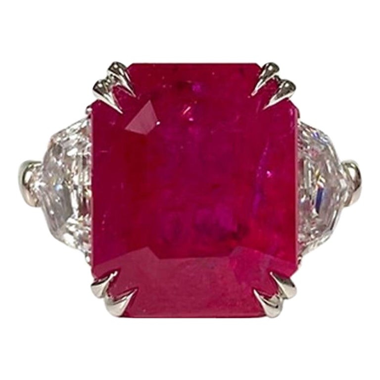 Ruby EC Ring 9.11 CT For Sale at 1stDibs