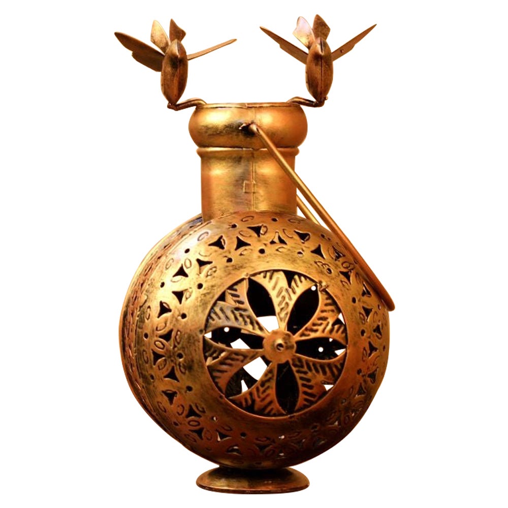 IRON BIRD LANTERN Small CANDLE HOLDER For Sale at 1stDibs