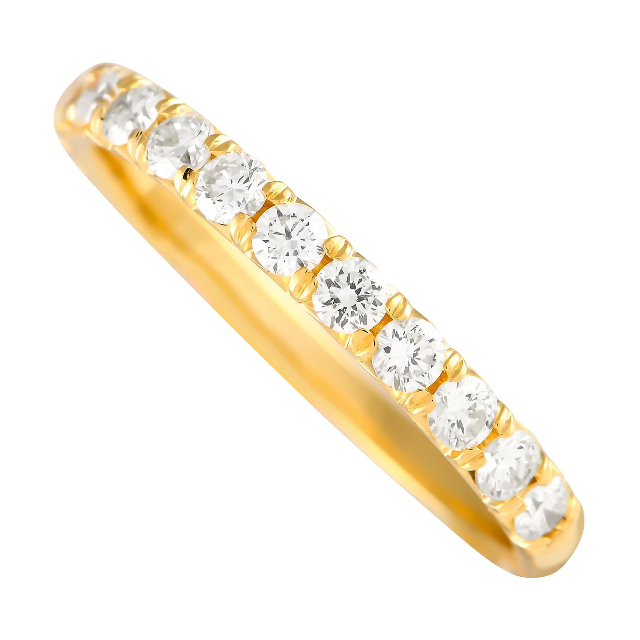 Bulgari Yellow Gold Diamond Band at 1stDibs