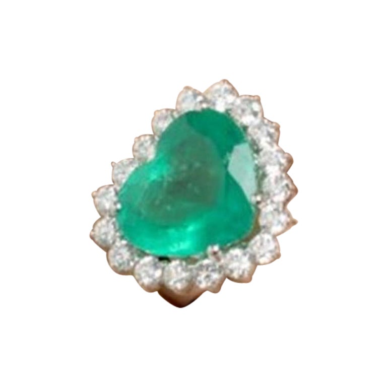 GRS Certified 2.53 Carat Vivid Green Colombian Minor Oil Emerald and ... GRS Certified 2.53 Carat Vivid Green Colombian Minor Oil Emerald and ...