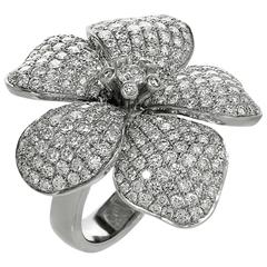 Chopard Happy Diamond Pink Quartz Gold Heart Ring For Sale at 1stdibs