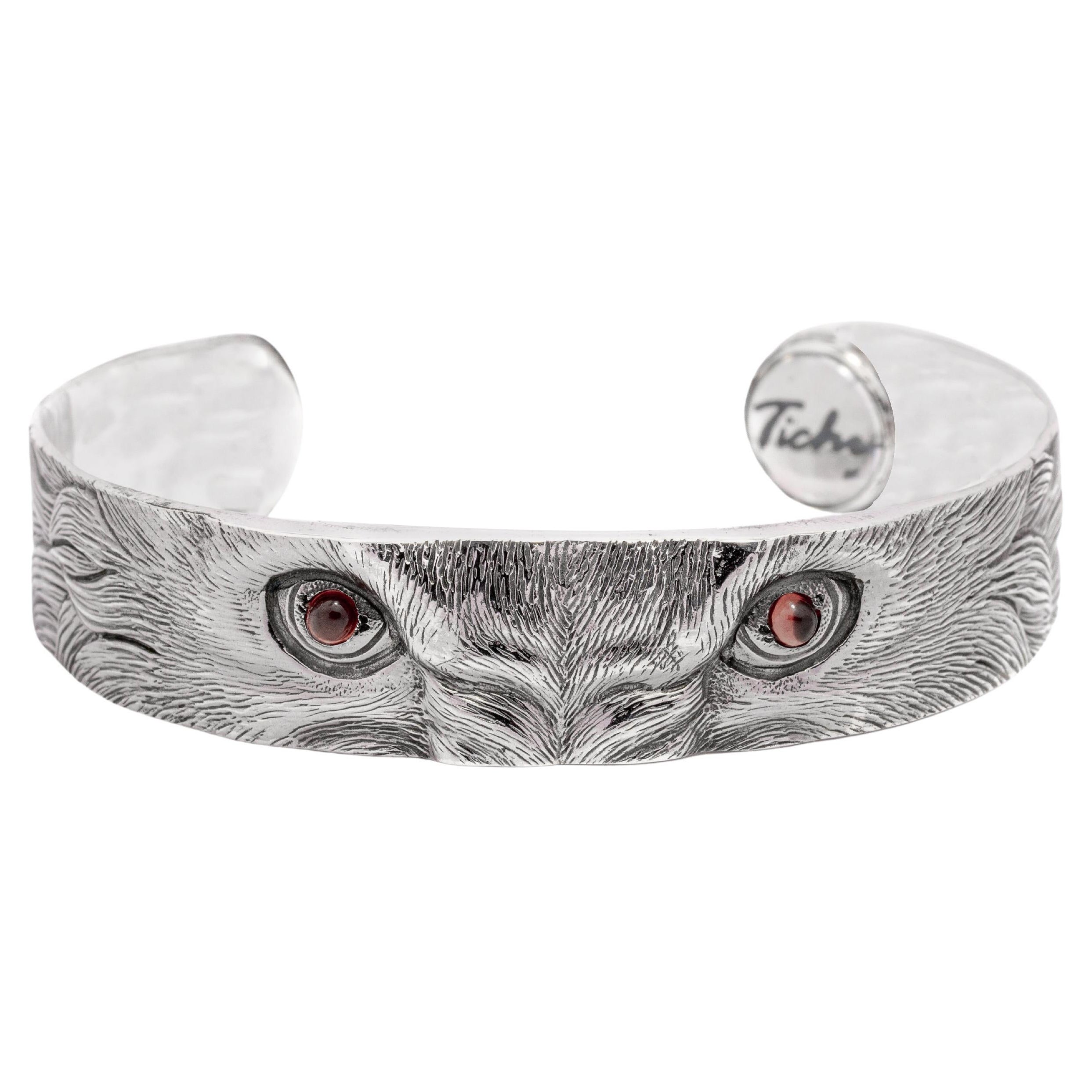 Tichu Citrine Lion Eyes Cuff in Sterling Silver and Crystal Quartz ...