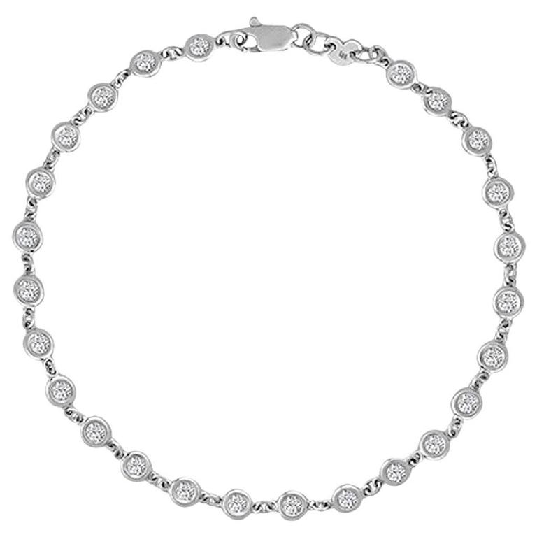 Diamond Bezel Bracelet at 1stDibs