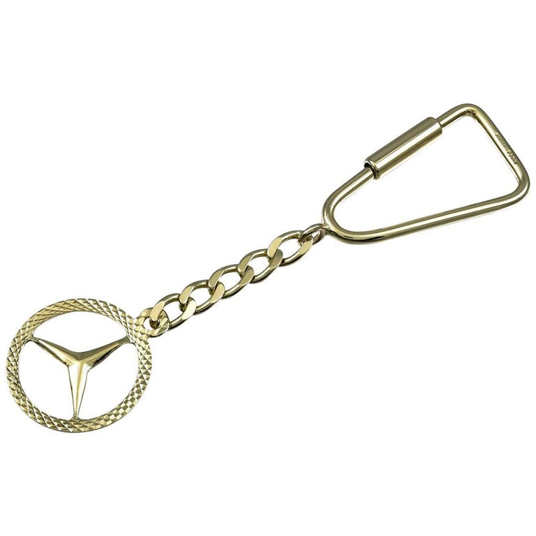 Mercedes Benz Gold Key Ring at 1stDibs | 14k gold key ring, 14k gold ...