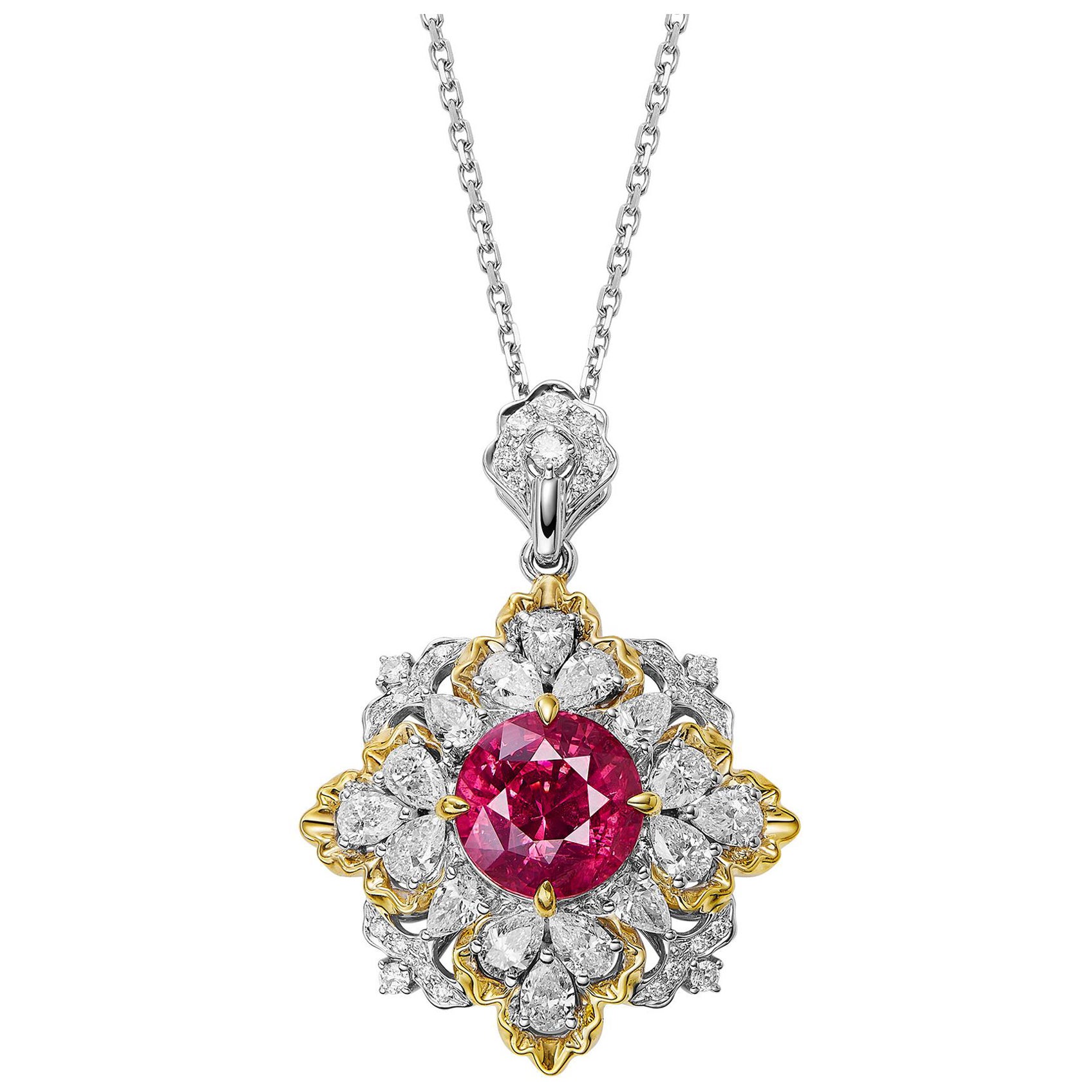 GEMCOOK JEWELLERY 2ct Super Hot Pink Mahenge Spinel Ring For Sale at ...