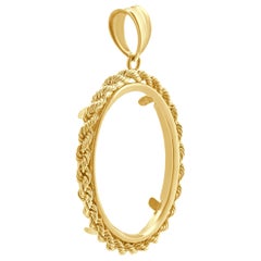 Custom Diamond Gold Coin Bezel for Your Coins, Ben Dannie For Sale at ...