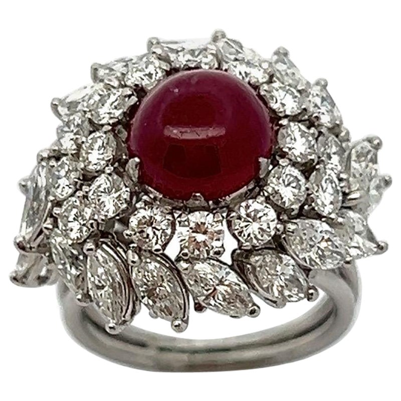 Cabochon Ruby Ring For Sale at 1stDibs
